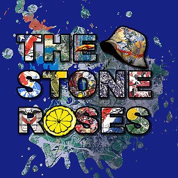"The Stone Roses Lemon Paint Splatter Madchester Design" Sticker for ...