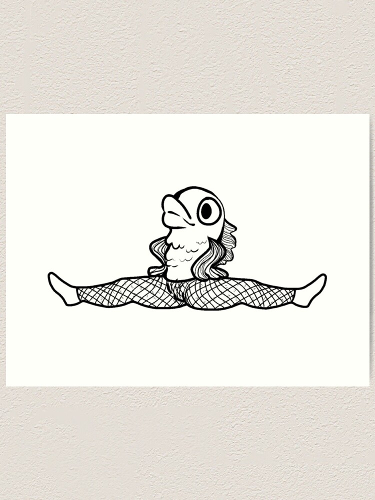 "Reverse Mermaid" Art Print for Sale by VictoriasSerket | Redbubble