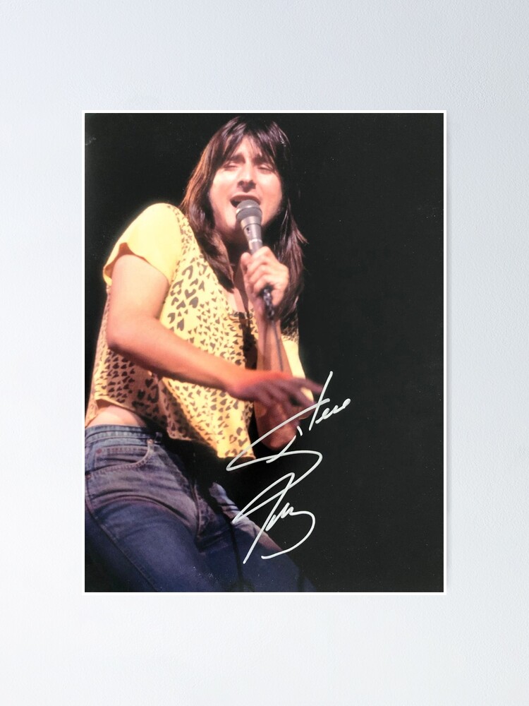 "steve perry Signed" Poster for Sale by warshipologiste | Redbubble