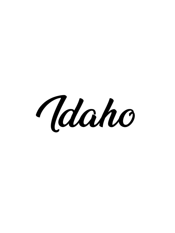 "Idaho - Calligraphy" by BohemianDesignz | Redbubble