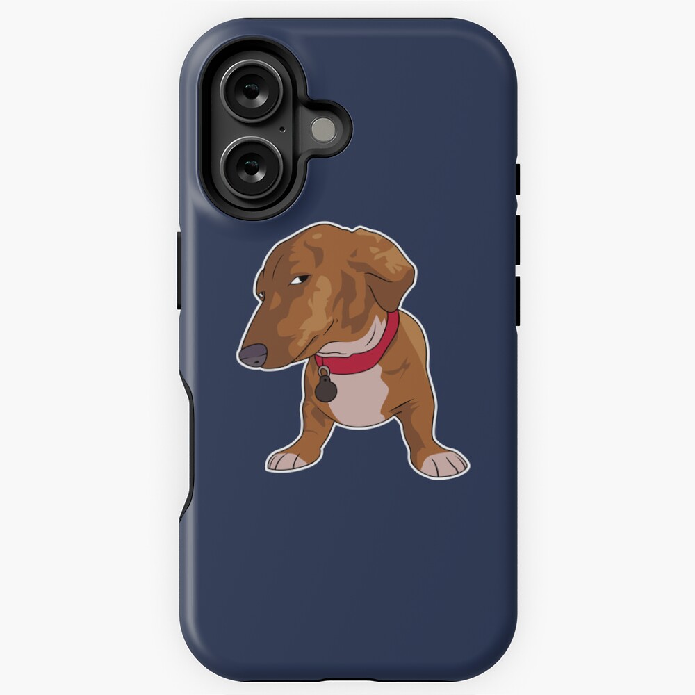 "Dog Side Eye Meme Dachshund" Sticker for Sale by DamnGoodDesign ...