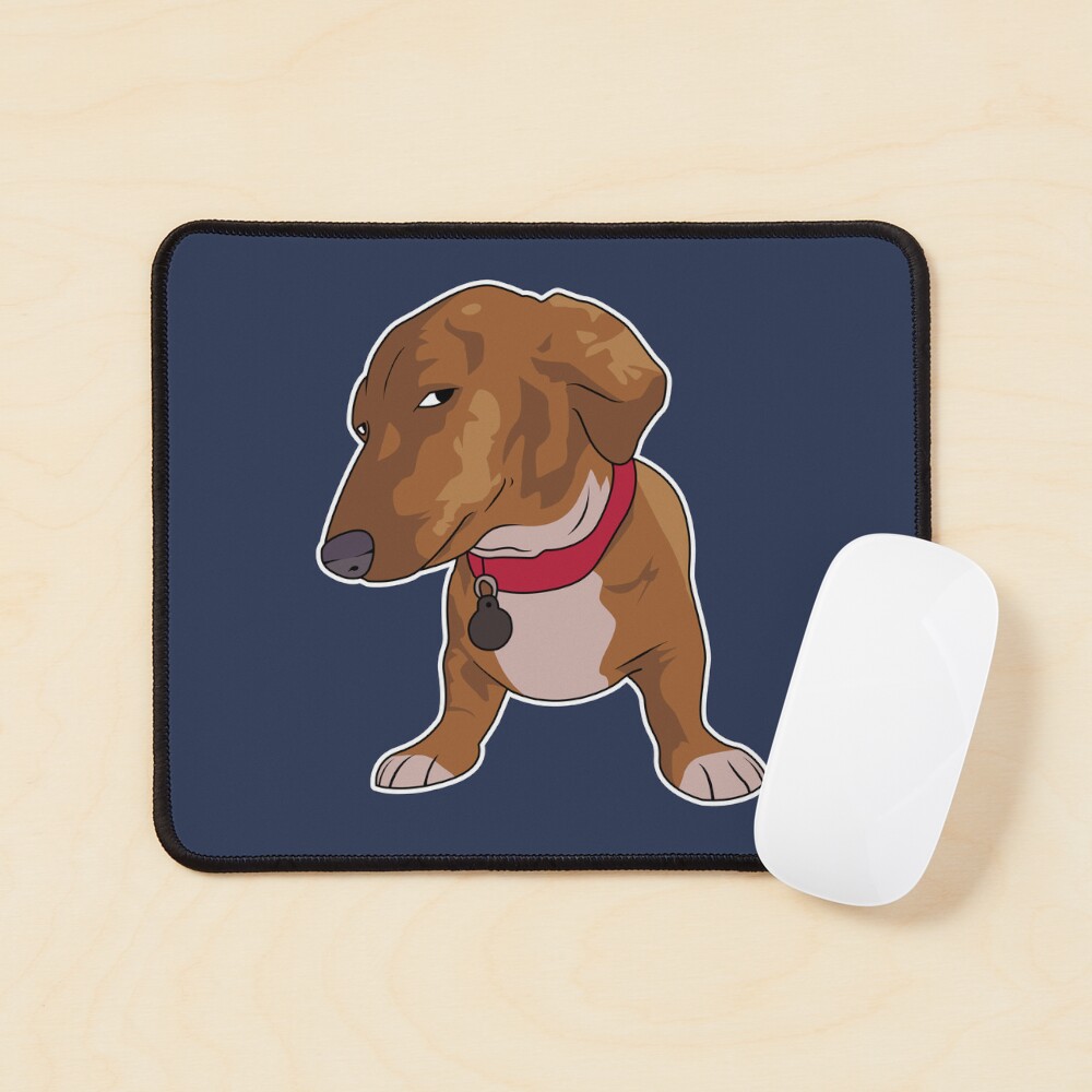 "Dog Side Eye Meme Dachshund" Sticker for Sale by DamnGoodDesign ...