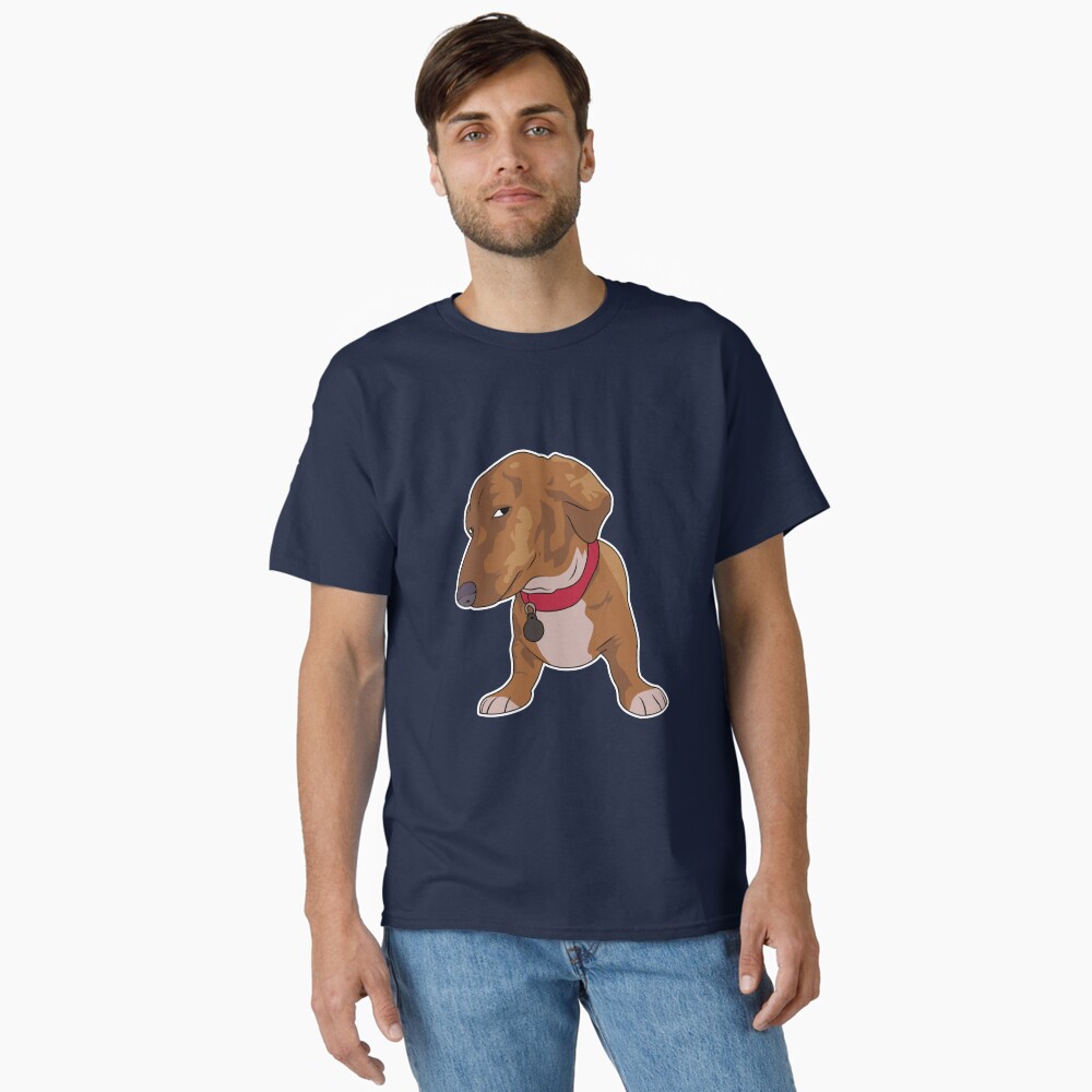 "Dog Side Eye Meme Dachshund" Sticker for Sale by DamnGoodDesign ...
