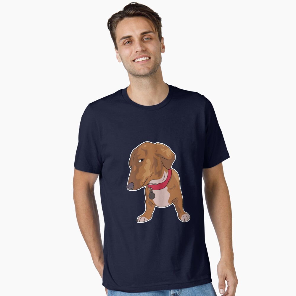 "Dog Side Eye Meme Dachshund" Sticker for Sale by DamnGoodDesign ...
