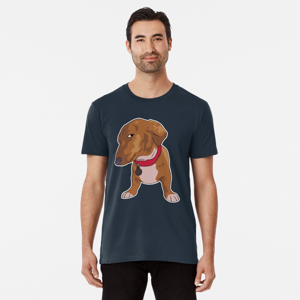 "Dog Side Eye Meme Dachshund" Sticker for Sale by DamnGoodDesign ...