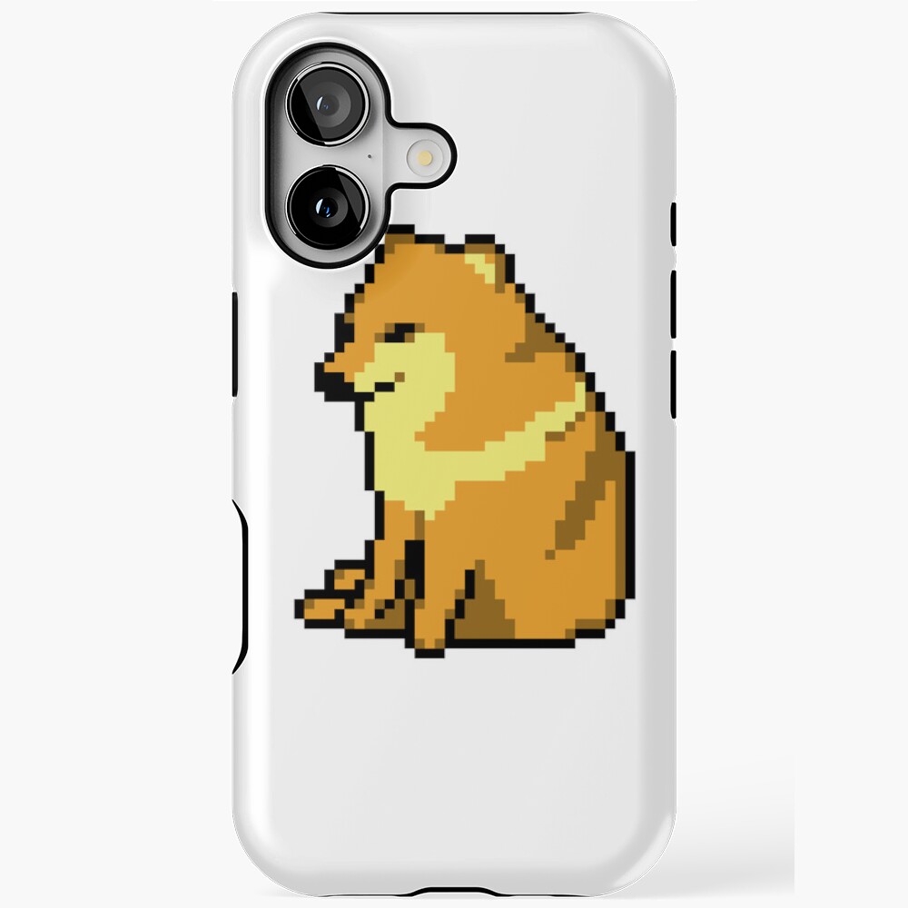 "cheems dog pixel art" Sticker for Sale by BashPIXIE | Redbubble