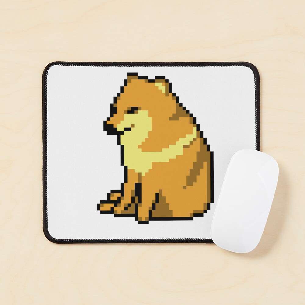 "cheems dog pixel art" Sticker for Sale by BashPIXIE | Redbubble