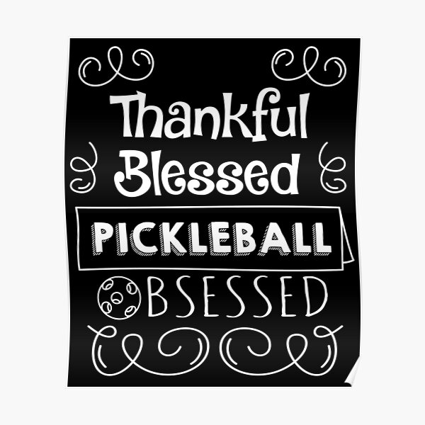"Thankful Blessed Pickleball Obsessed | Pickleball Gifts | Pickleball ...