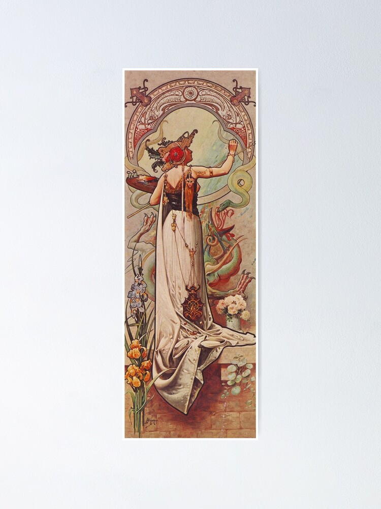 "HD. Der Maler, Vintage Anzeige, von Louis Hingre. Jugendstil-Stil ...