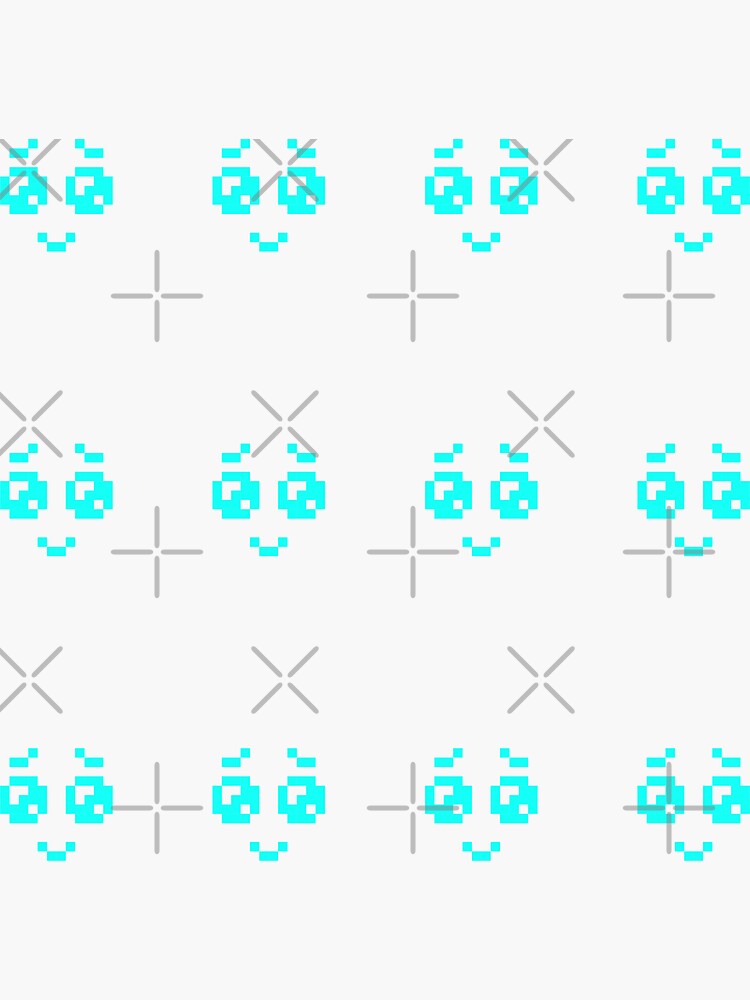 "Pixel Art: EMOTION bitmap emoji" Sticker for Sale by lalatrash | Redbubble