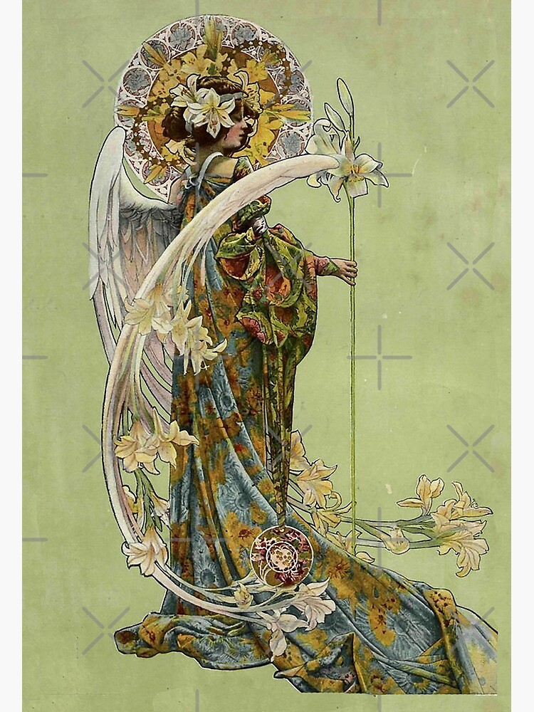 "HD. The Angel Girl, by Louis Hingre . Art Nouveau style wonderful ...