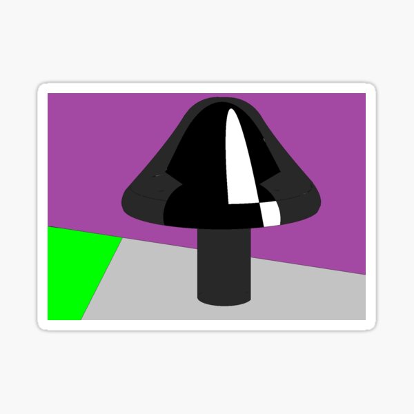 "Sheer Sculpture Art Bright Black Lamp" Sticker for Sale by ...