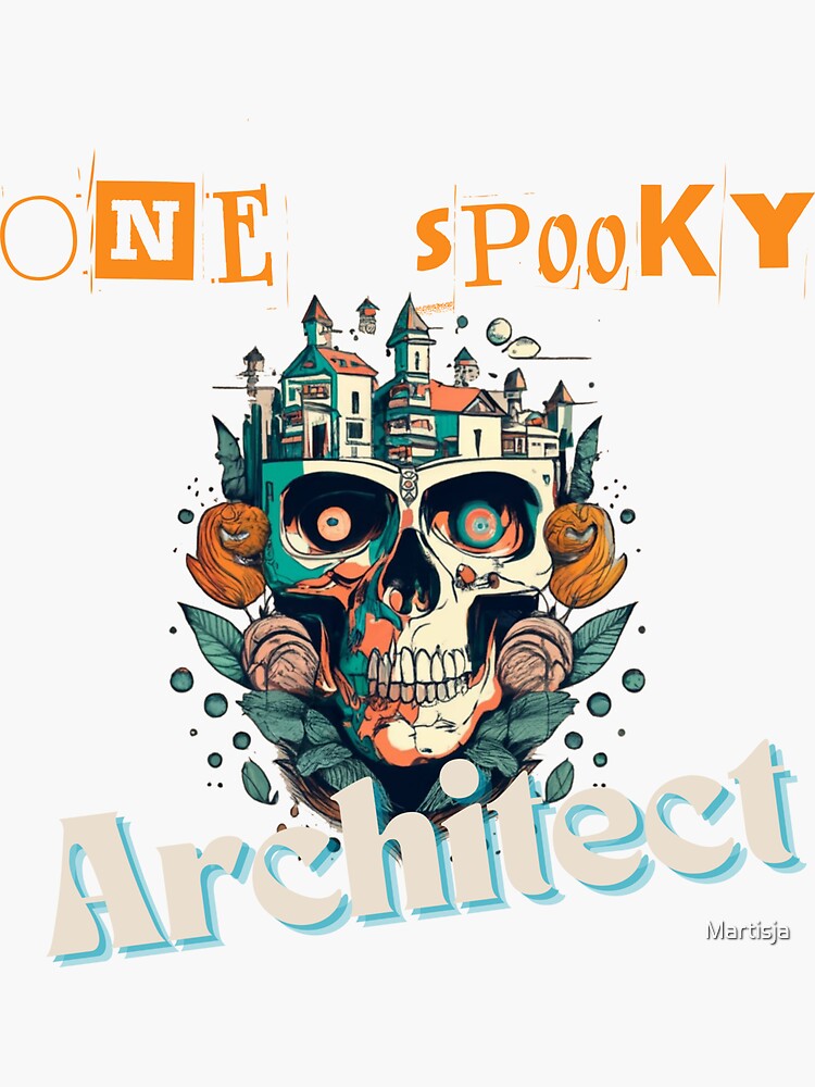 "One Spooky Architect halloween design, perfect gift for architecture ...