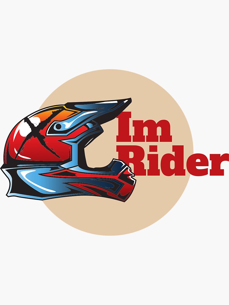 "Im a Rider " Sticker for Sale by Tharusha kothalawala | Redbubble