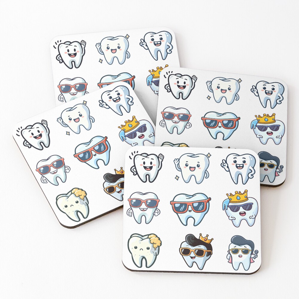 "Molar Sticker Pack - Funny Teeth Pack - Dental Stickers Bundle For ...