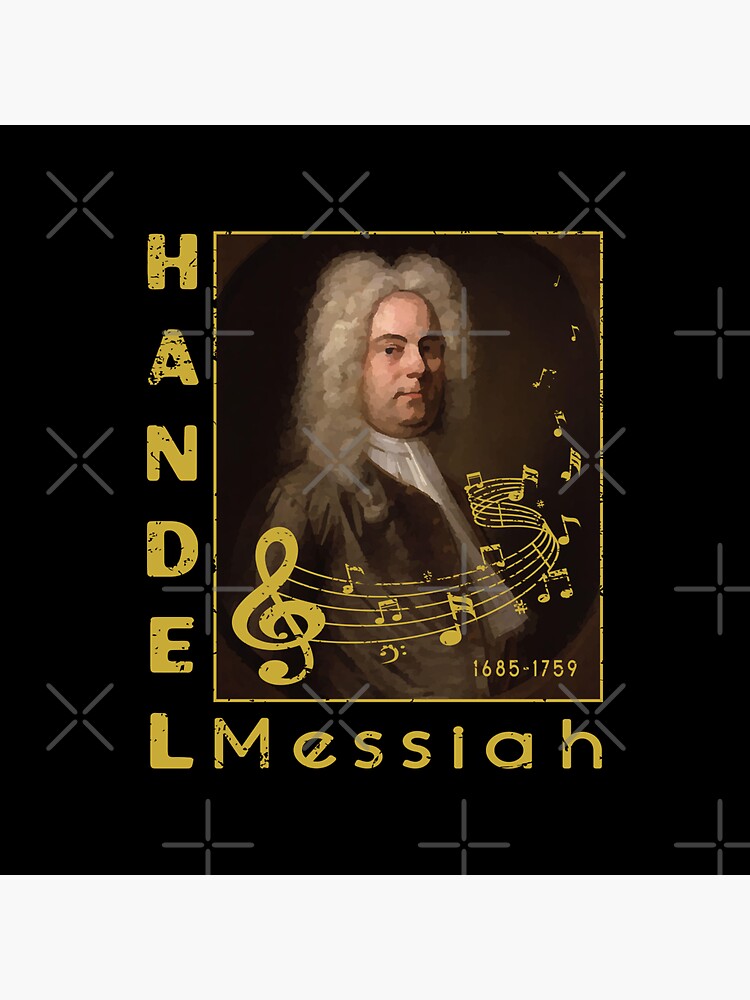 "George Frideric Handel, music icon, classical composer" Sticker for ...