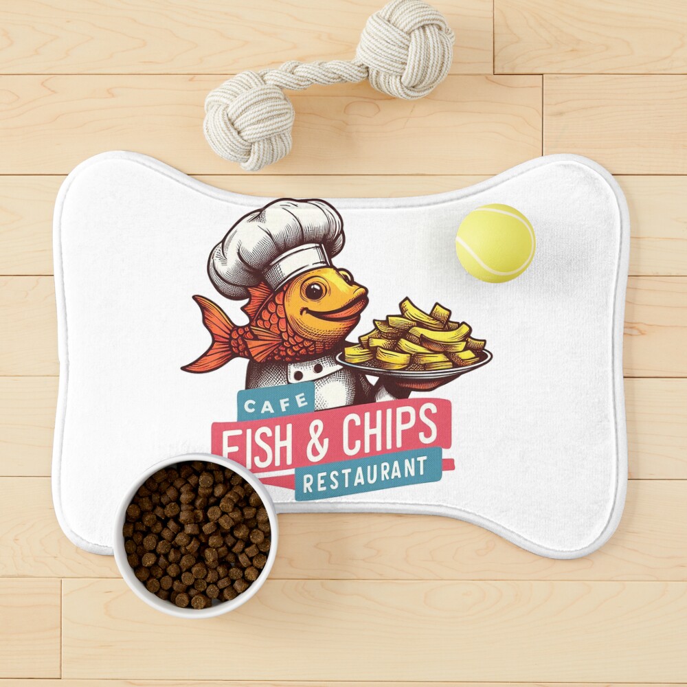 "Fish n Chips logo" Poster for Sale by PickledjoArt | Redbubble