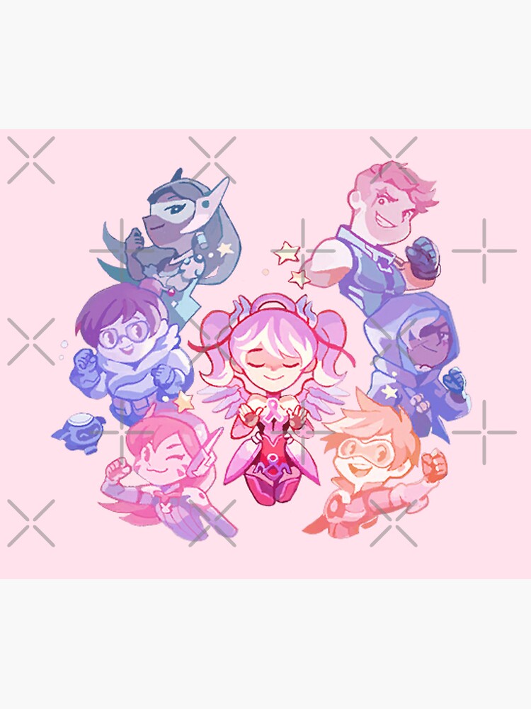 "Pink Mercy Spray (Together) " Mouse Pad for Sale by AnnieBabie | Redbubble