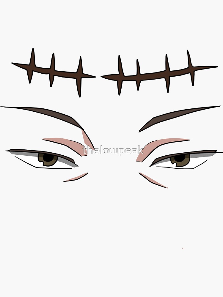 "Geto’s eyes" Sticker for Sale by thelowpeak | Redbubble