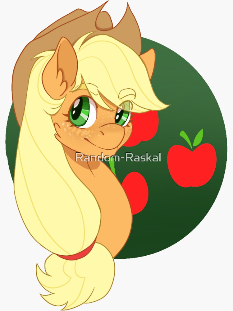 "Applejack (Cutie Mark Collection)" Sticker for Sale by Random-Raskal ...