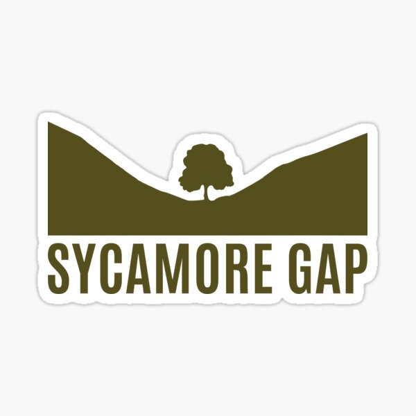 "Sycamore Gap Tree Minimal" Sticker for Sale by SallySunday | Redbubble