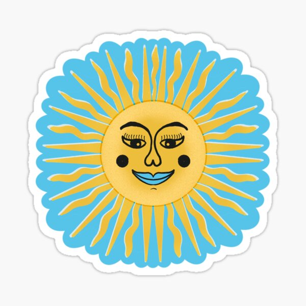 "Argentina sun flag sticker" Sticker for Sale by FlorjaDesign | Redbubble