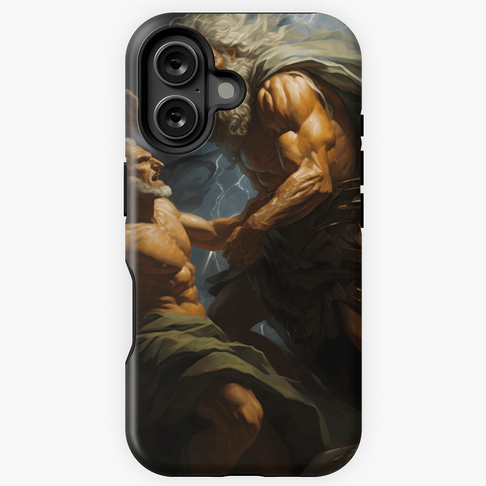 "The Divine Confrontation : Zeus vs. Cronus" Art Board Print for Sale ...