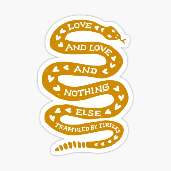 "Snake Love and Nothing Else" Sticker for Sale by lorainneloram | Redbubble