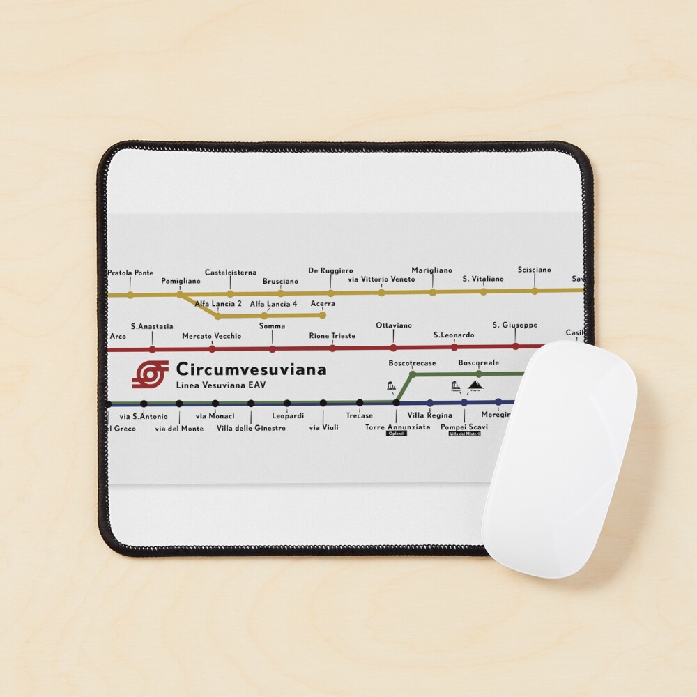 "Circumvesuviana in car train map" Sticker for Sale by scotmccormack ...