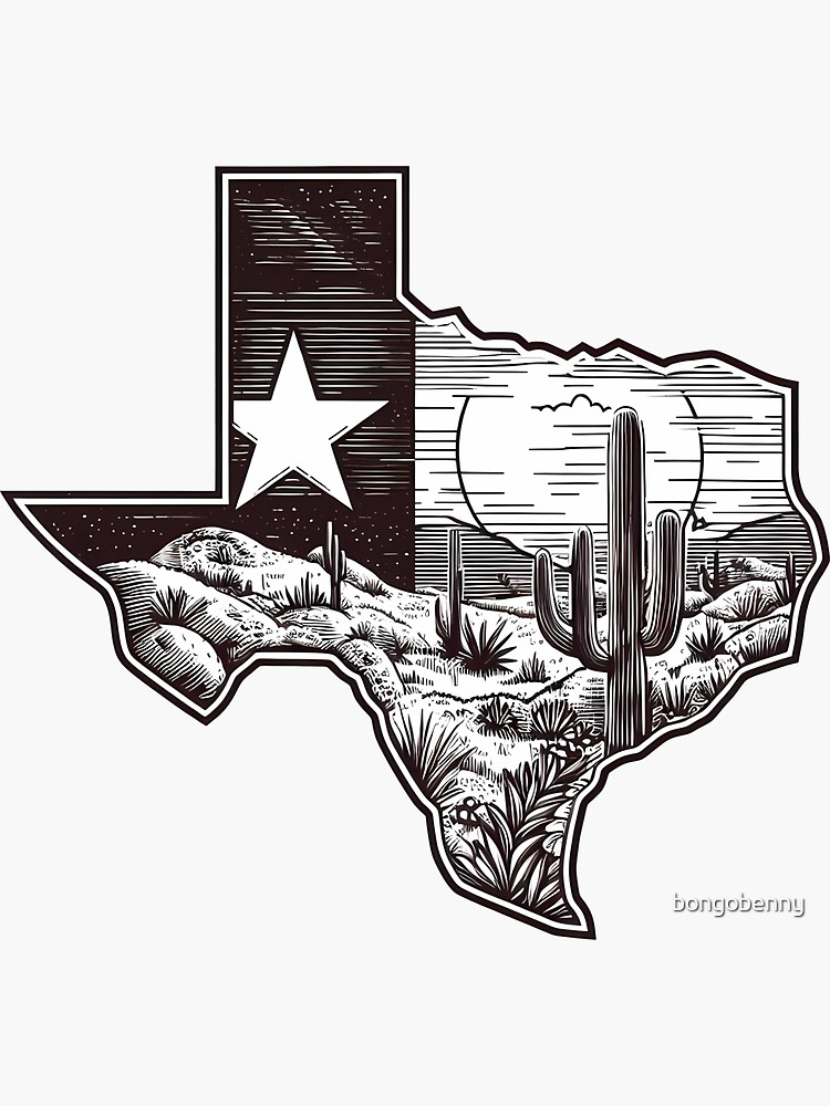 "Texas Icon" Sticker for Sale by bongobenny | Redbubble