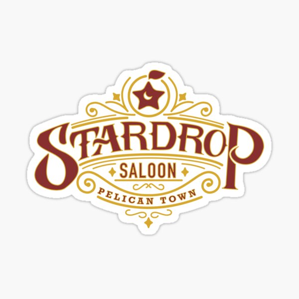 "Stardrop Saloon" Sticker for Sale by sofiaruelle | Redbubble