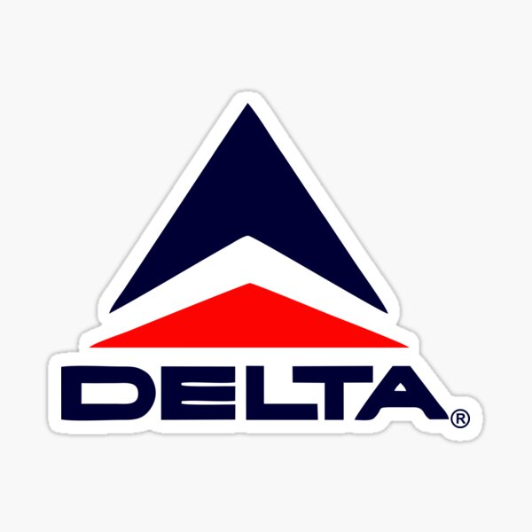 "Delta Airlines" Sticker for Sale by rovinzaamuria | Redbubble