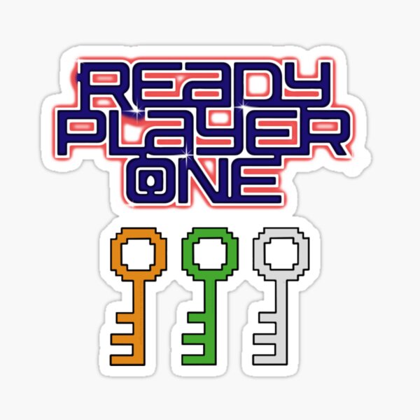 "Ready Player One Keys" Sticker for Sale by JimsTeeArcade | Redbubble