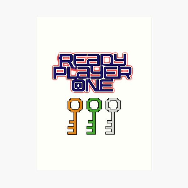 "Ready Player One Keys" Art Print by JimsTeeArcade | Redbubble