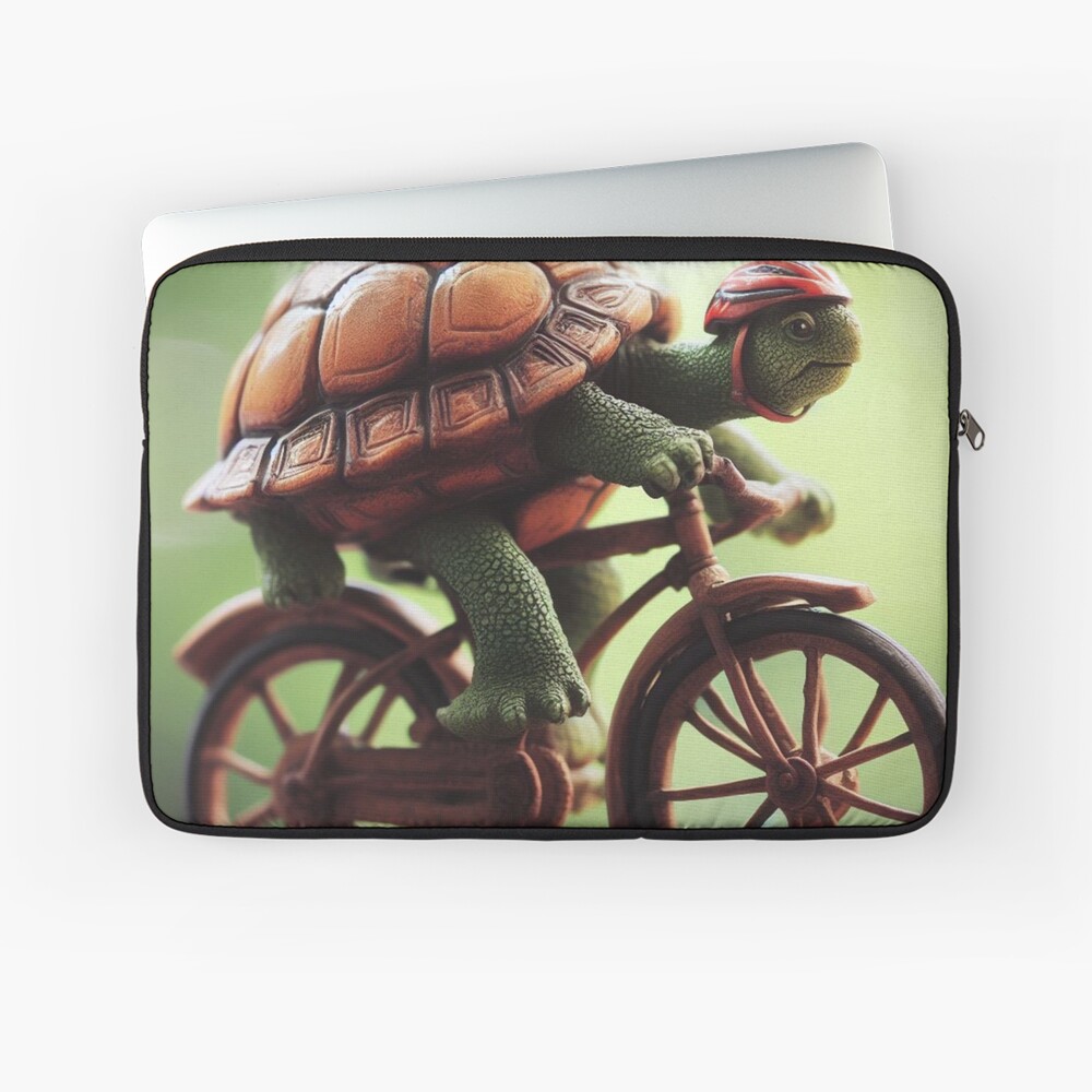 "Colorful Cycling turtle in helmet" Sticker for Sale by kispixart ...