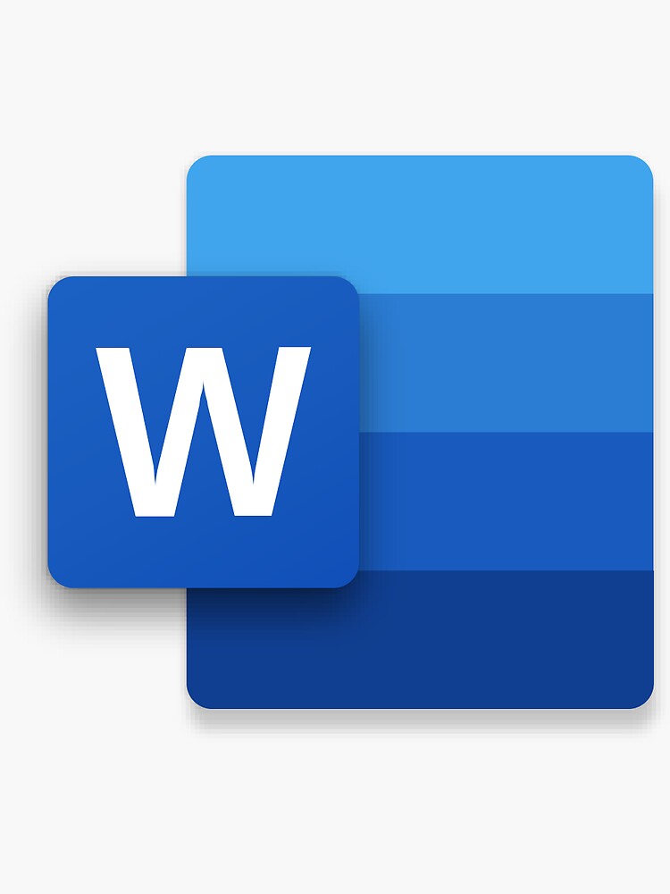 "Word Logo Sticker" Sticker for Sale by msft-stickers | Redbubble
