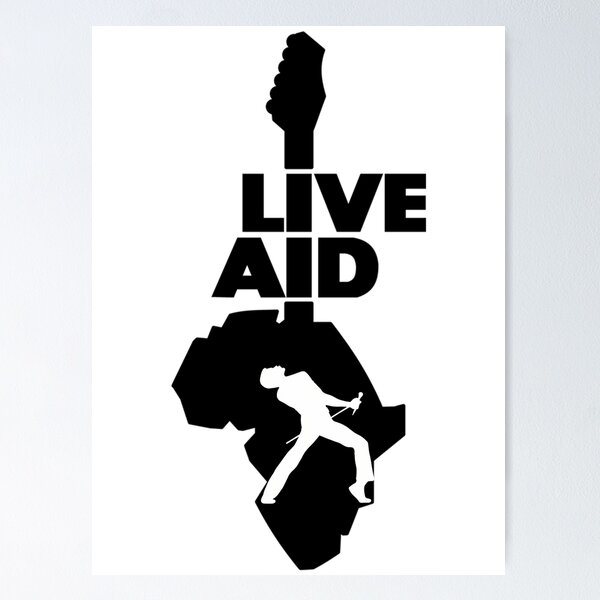 "Live Aid Charity Concert" Poster for Sale by spydragon | Redbubble