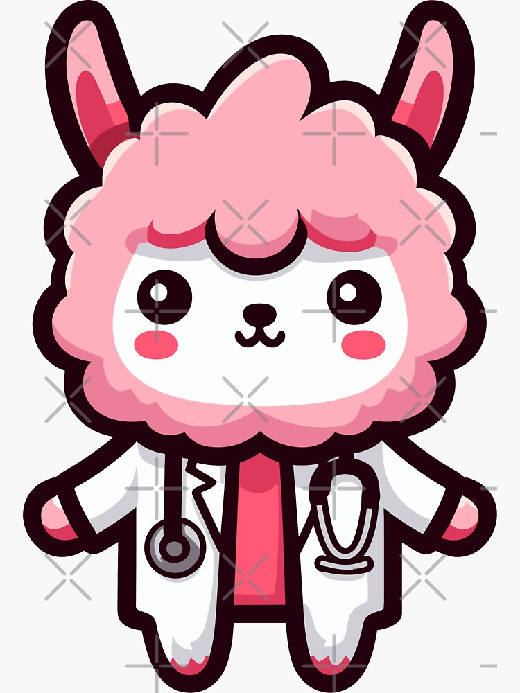 "Kawaii trauma llama" Sticker for Sale by TomFrontierArt | Redbubble