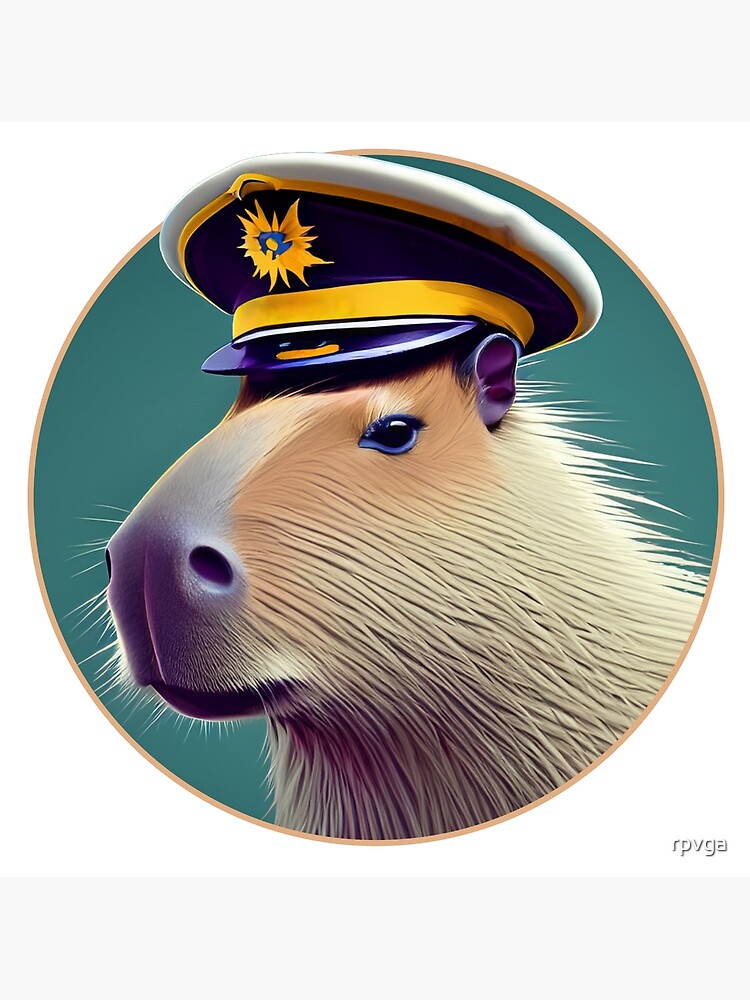 "Pilot Capybara" Poster for Sale by rpvga | Redbubble