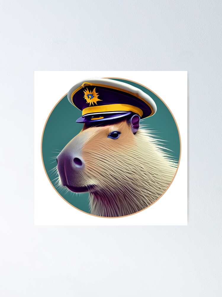 "Pilot Capybara" Poster for Sale by rpvga | Redbubble