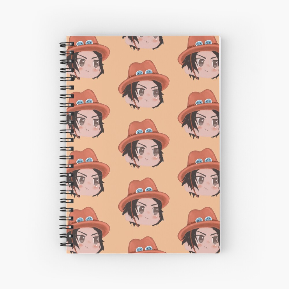 "One Piece Cute Chibi Portgas D. Ace Head (ASL Brothers)" Sticker for ...