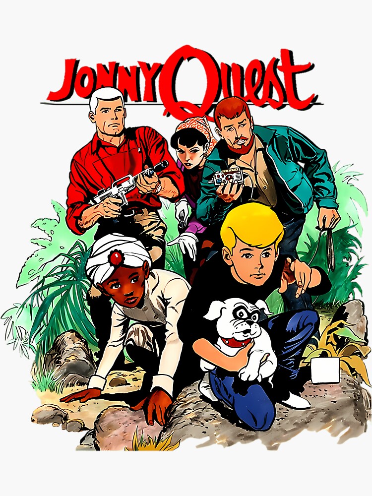 "JHONNY QUEST - RETRO ANIMATED - ILLUSTRATION" Sticker for Sale by ...
