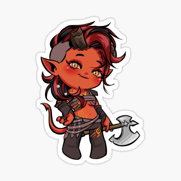 "Karlach Baldur's Gate 3" Sticker for Sale by Kino Art | Redbubble