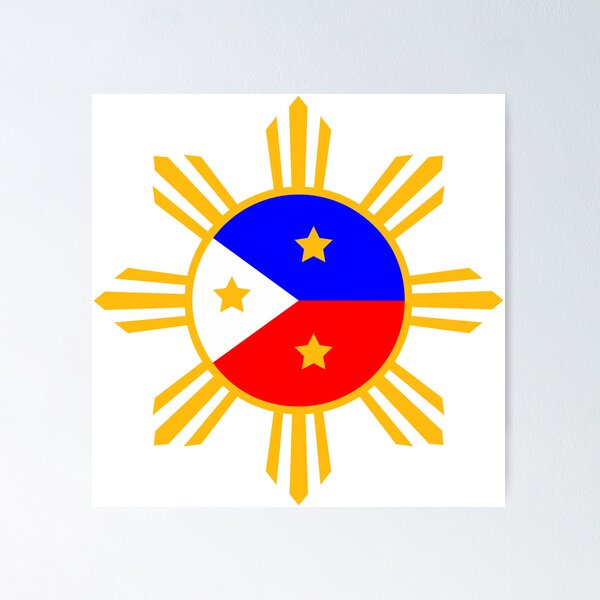 "Philippines Flag Filipino Sun " Poster for Sale by pixelsparkzone ...