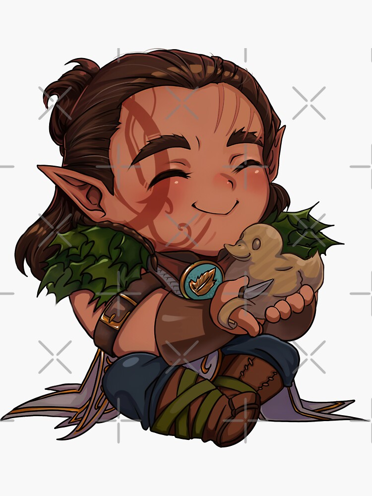 "Chibi Halsin" Sticker for Sale by Mistiqarts | Redbubble