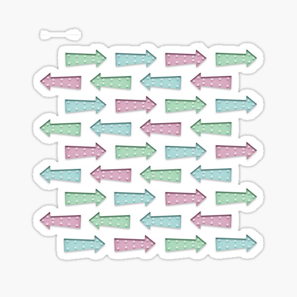 "Retro arrow" Sticker by enami | Redbubble