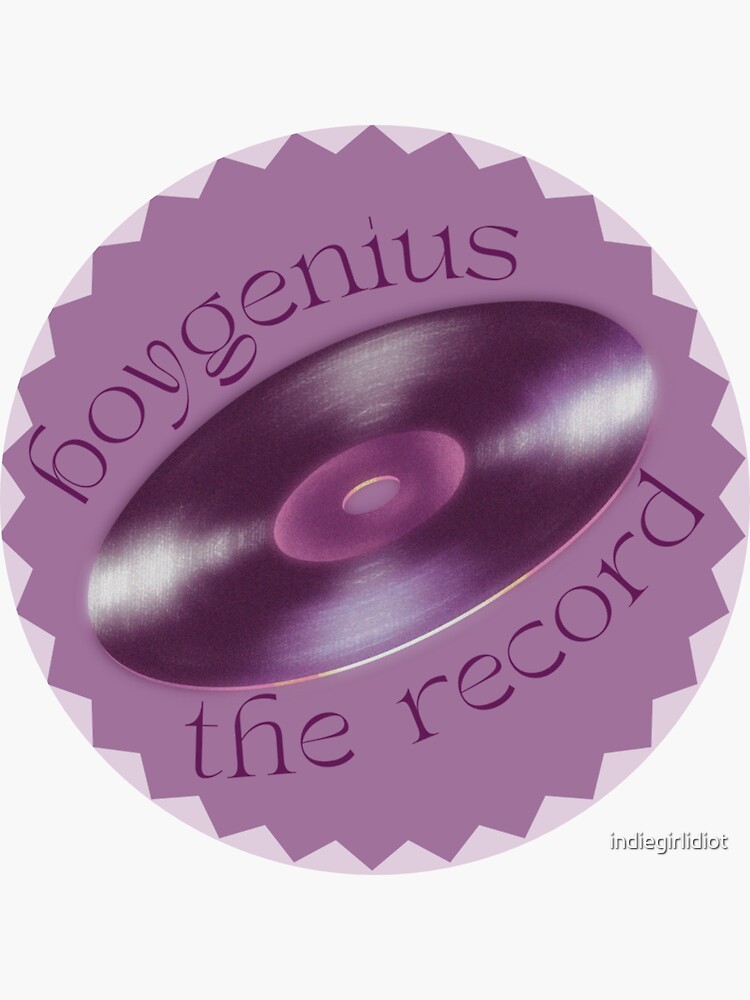 "boygenius "the record" " Sticker for Sale by indiegirlidiot | Redbubble