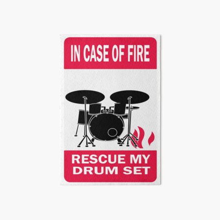 "Rescue my drum set" Art Board Print for Sale by masterchef-fr | Redbubble