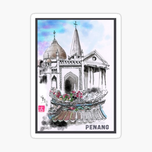 "Multi Cultural George Town | Penang | Malaysia" Sticker for Sale by ...