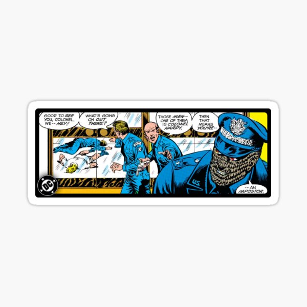 "D.C. Comics Random Moment #25 - Black Border - Killer Croc Cop ...